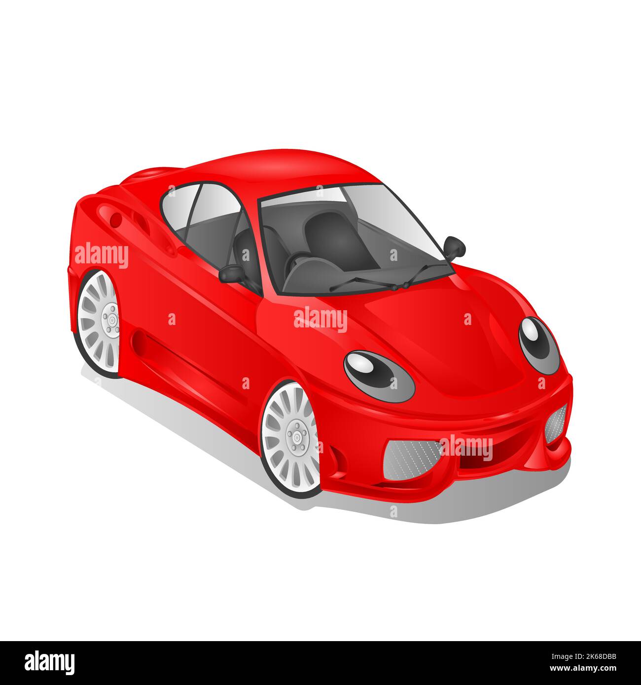 Merry small car vector Stock Vector Image & Art - Alamy