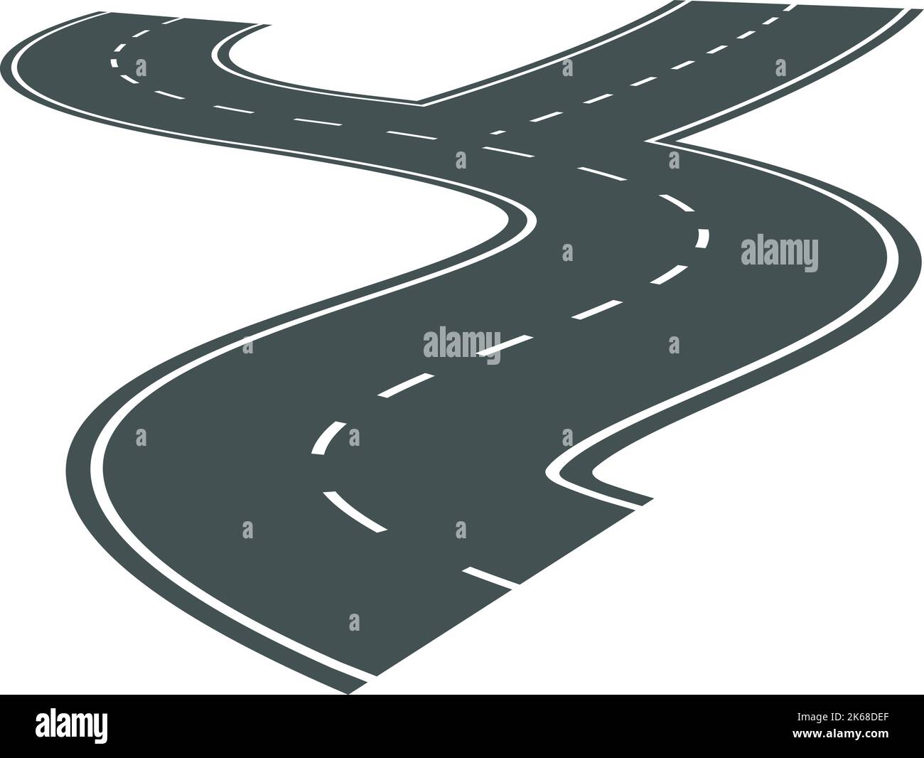 Bending pathway Stock Vector Images - Alamy