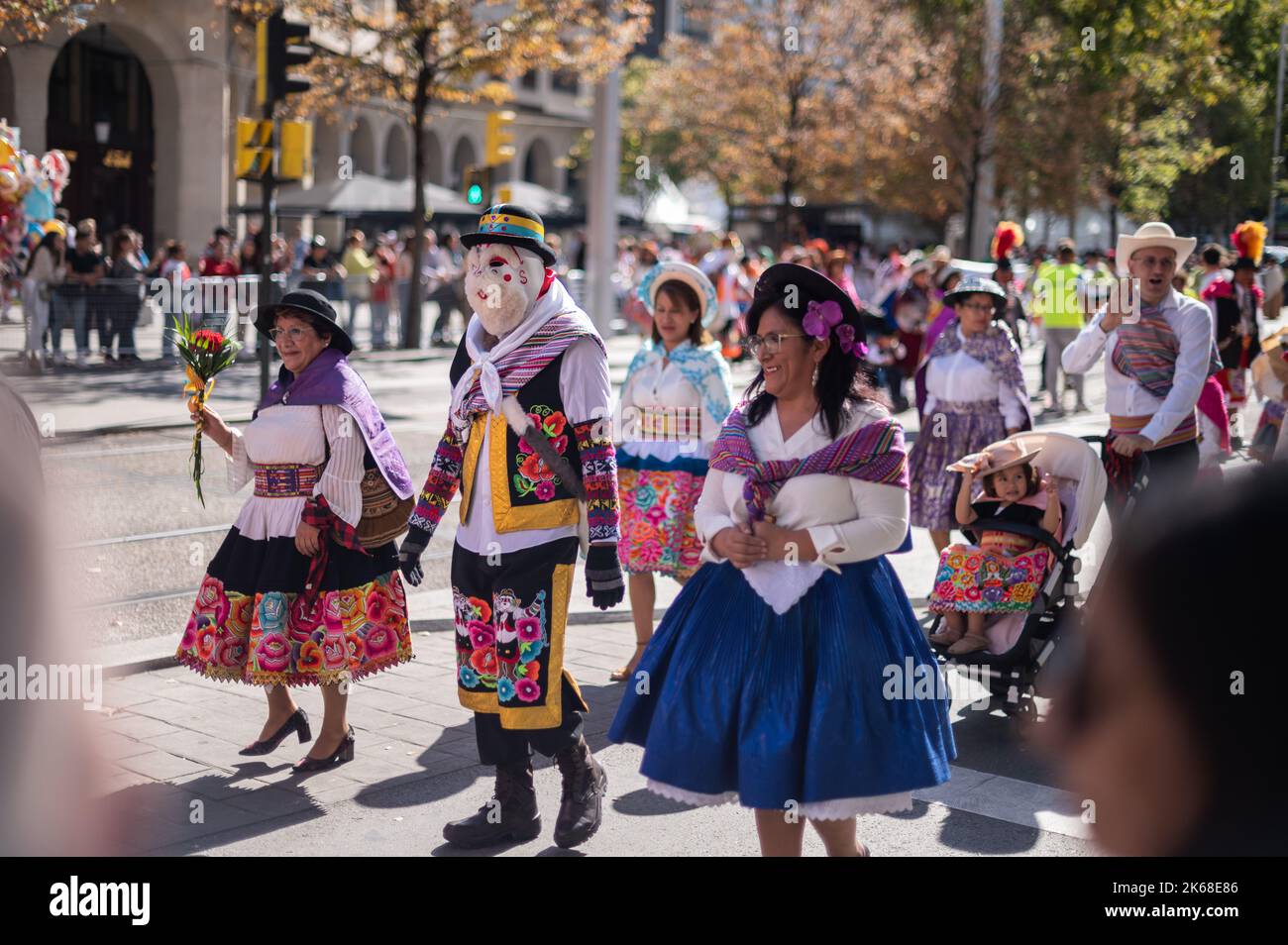 The Offering of Flowers to the Virgen del Pilar is the most important ...