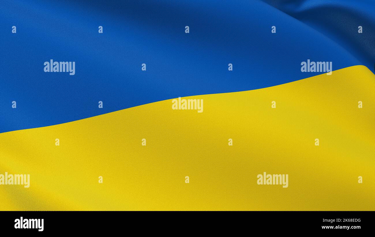 ukraine flag kyiv sign blue yellow national symbol Stock Photo - Alamy