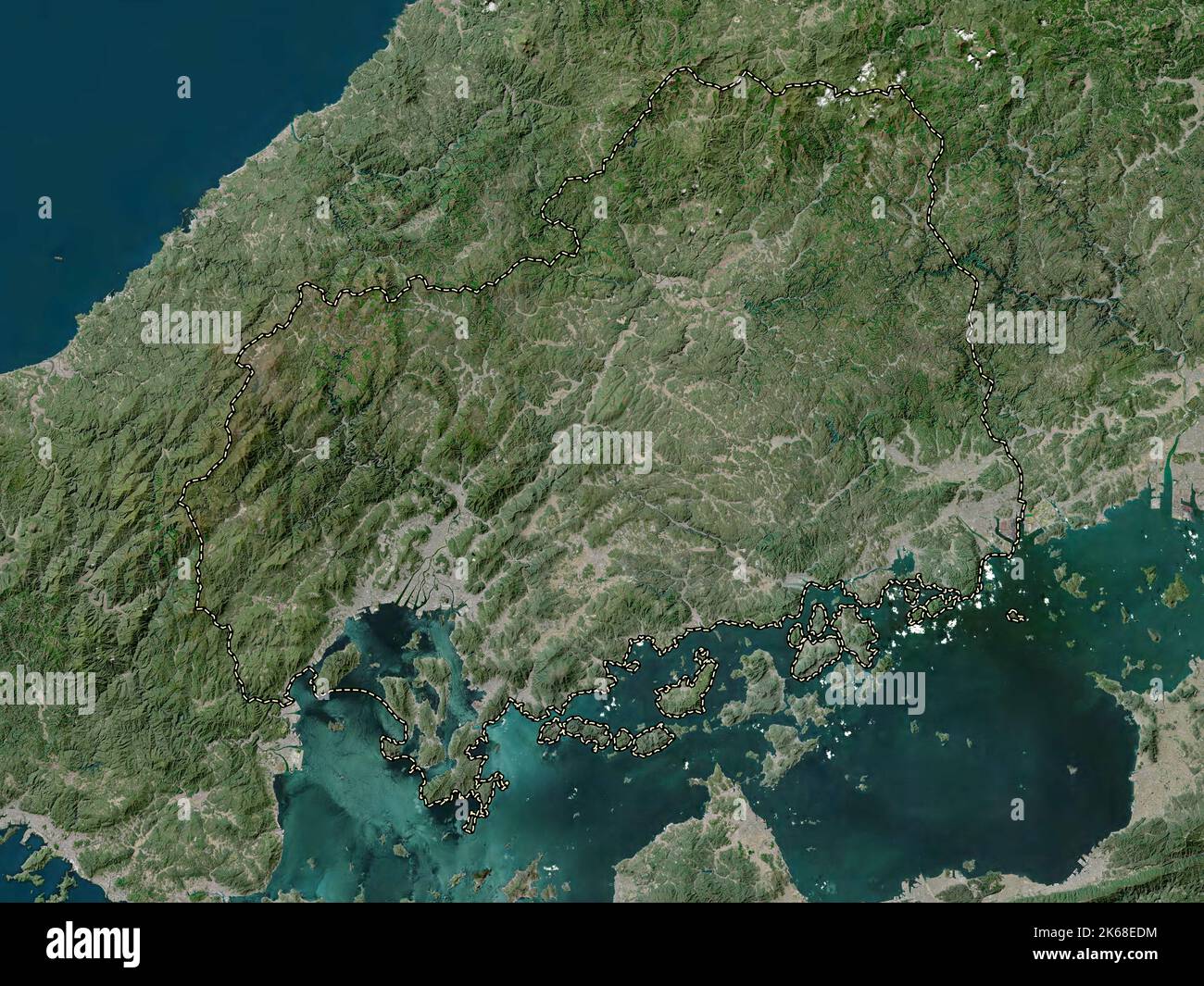 Map of hiroshima high resolution hi-res stock photography and images ...