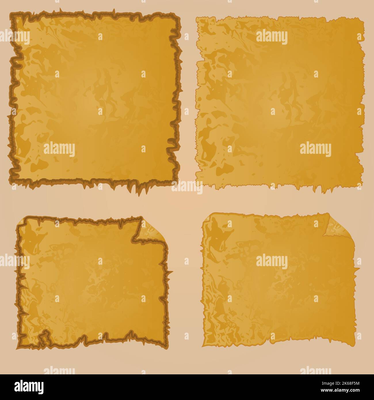 Frames or Damaged Equipment and tattered old paper vintage vector Stock ...