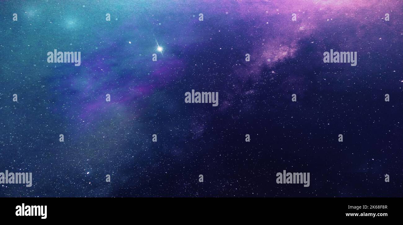 Night starry sky with visible Milky way Stock Photo - Alamy