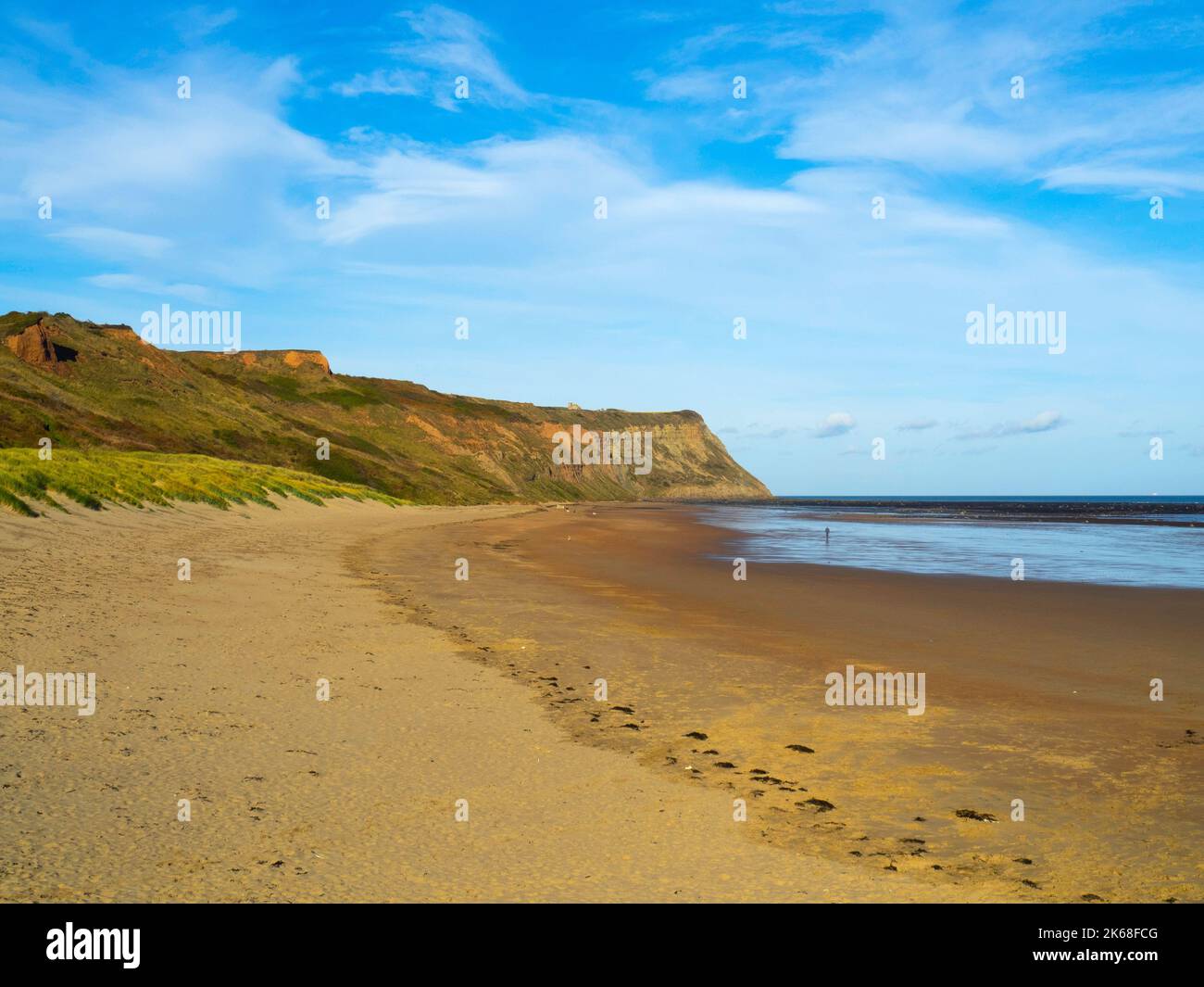 Cattersty Sands beach at Skinningrove Cleveland UK Stock Photo - Alamy