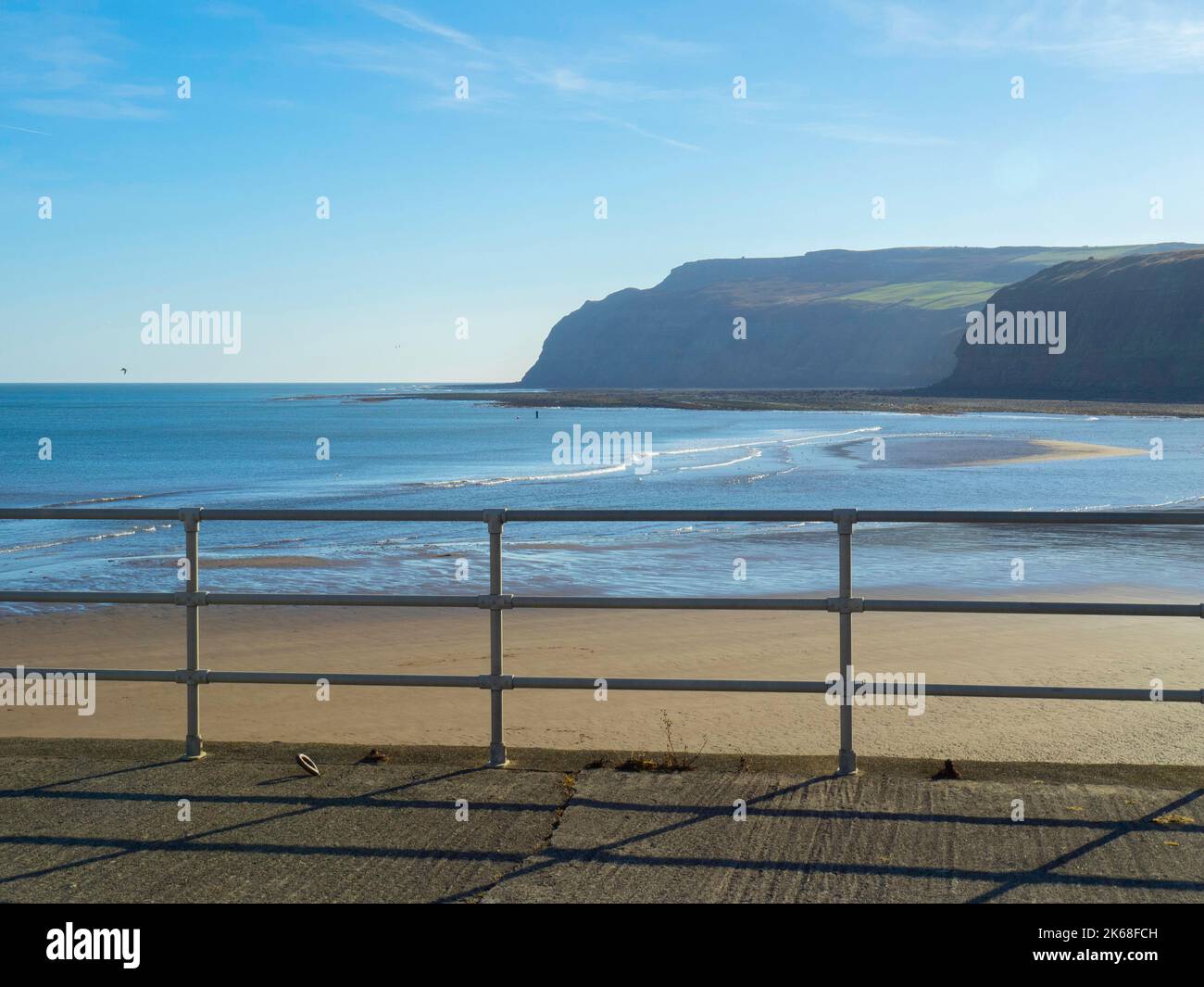 The harbour wall at Skinningrove remains of the jetty formerly used by ...