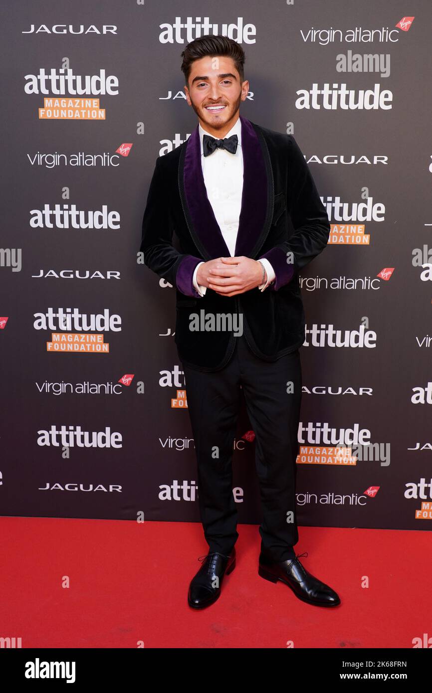 EDITORIAL USE ONLY Josh Cavallo attends the Virgin Atlantic Attitude ...