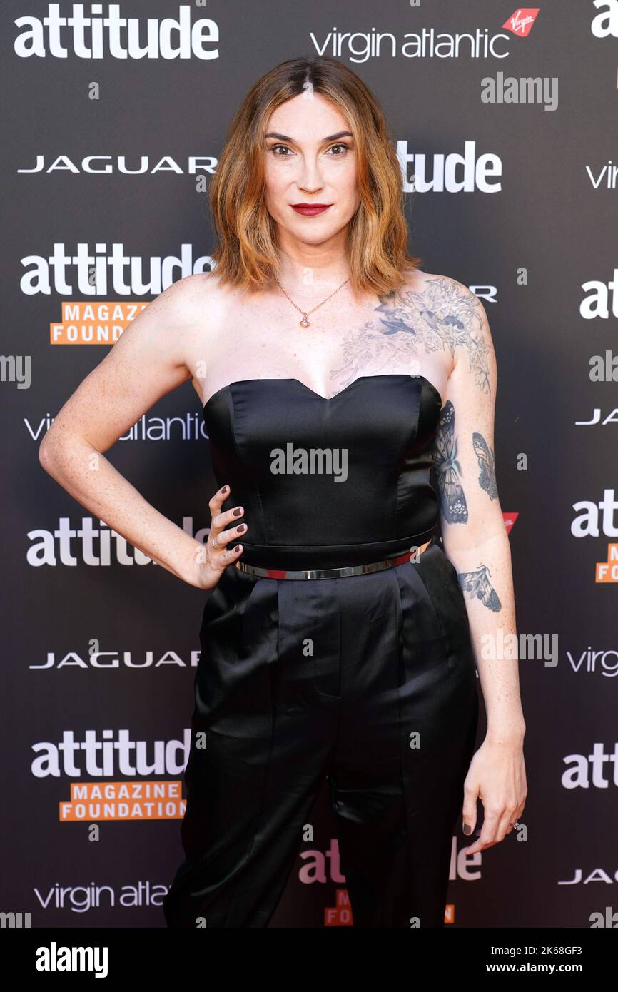 EDITORIAL USE ONLY Juno Dawson attends the Virgin Atlantic Attitude ...