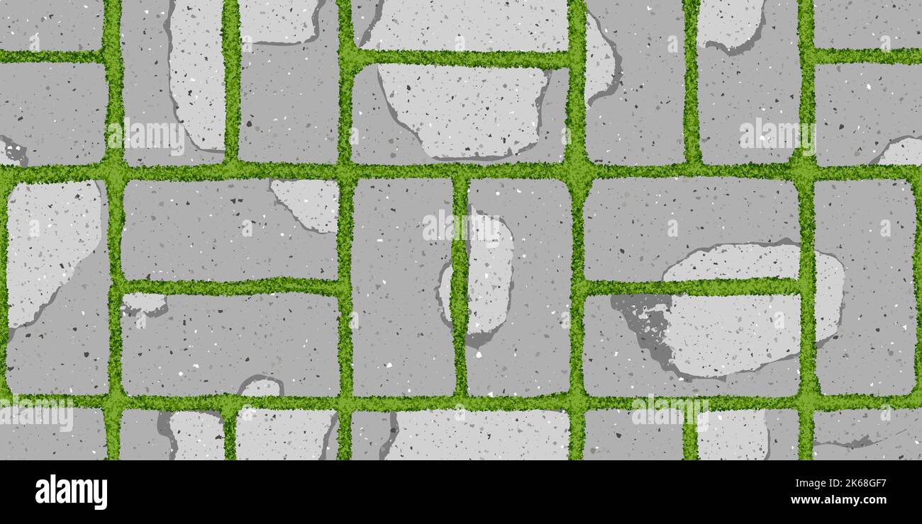 Mossy pavement Stock Vector Images - Alamy