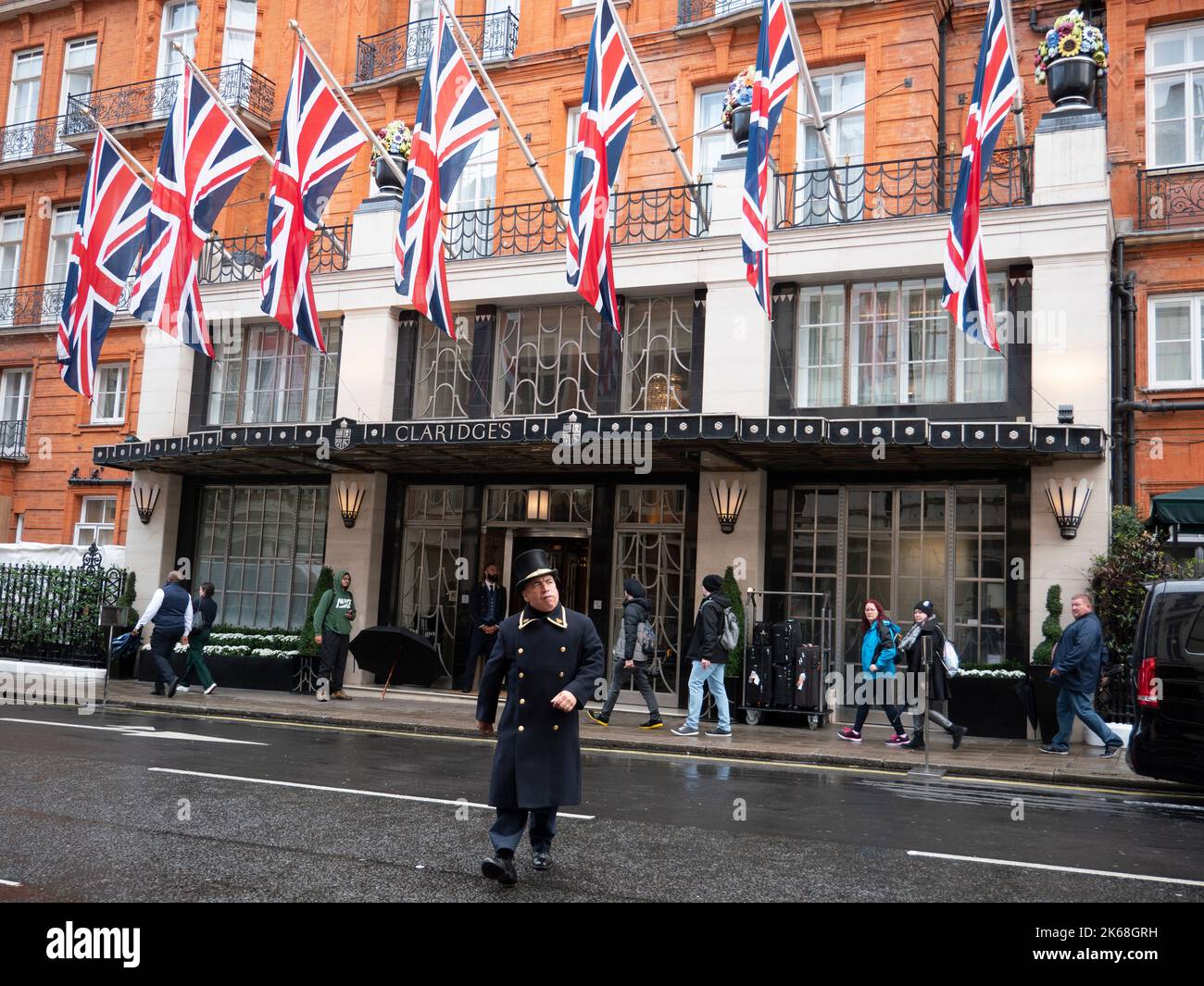 doorman, Concierge at Claridge's Hotel Mayfair, London, United Kingdom ...