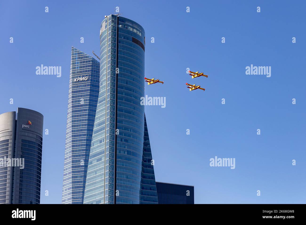 Seaplane. Airplane. Military vehicle. Spanish Air Force on the day of ...