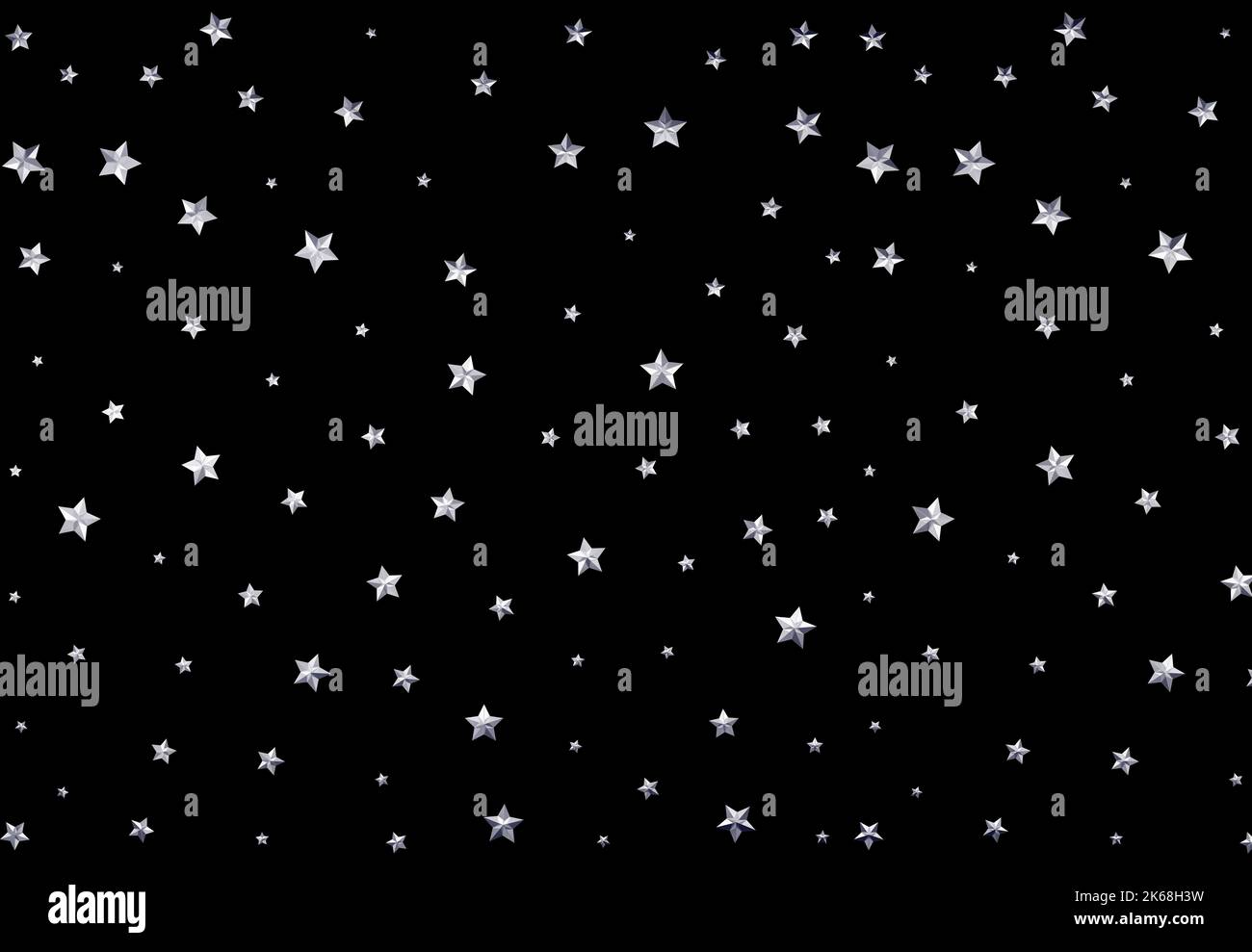Gold silver stars on black hi-res stock photography and images - Alamy