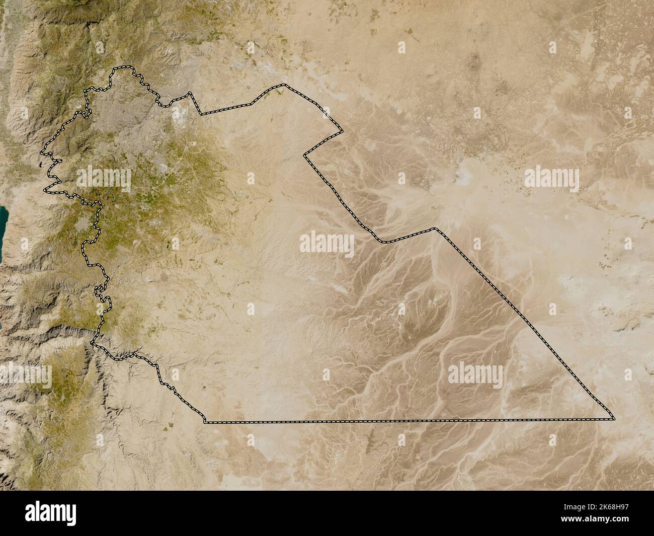 Amman, province of Jordan. Low resolution satellite map Stock Photo - Alamy