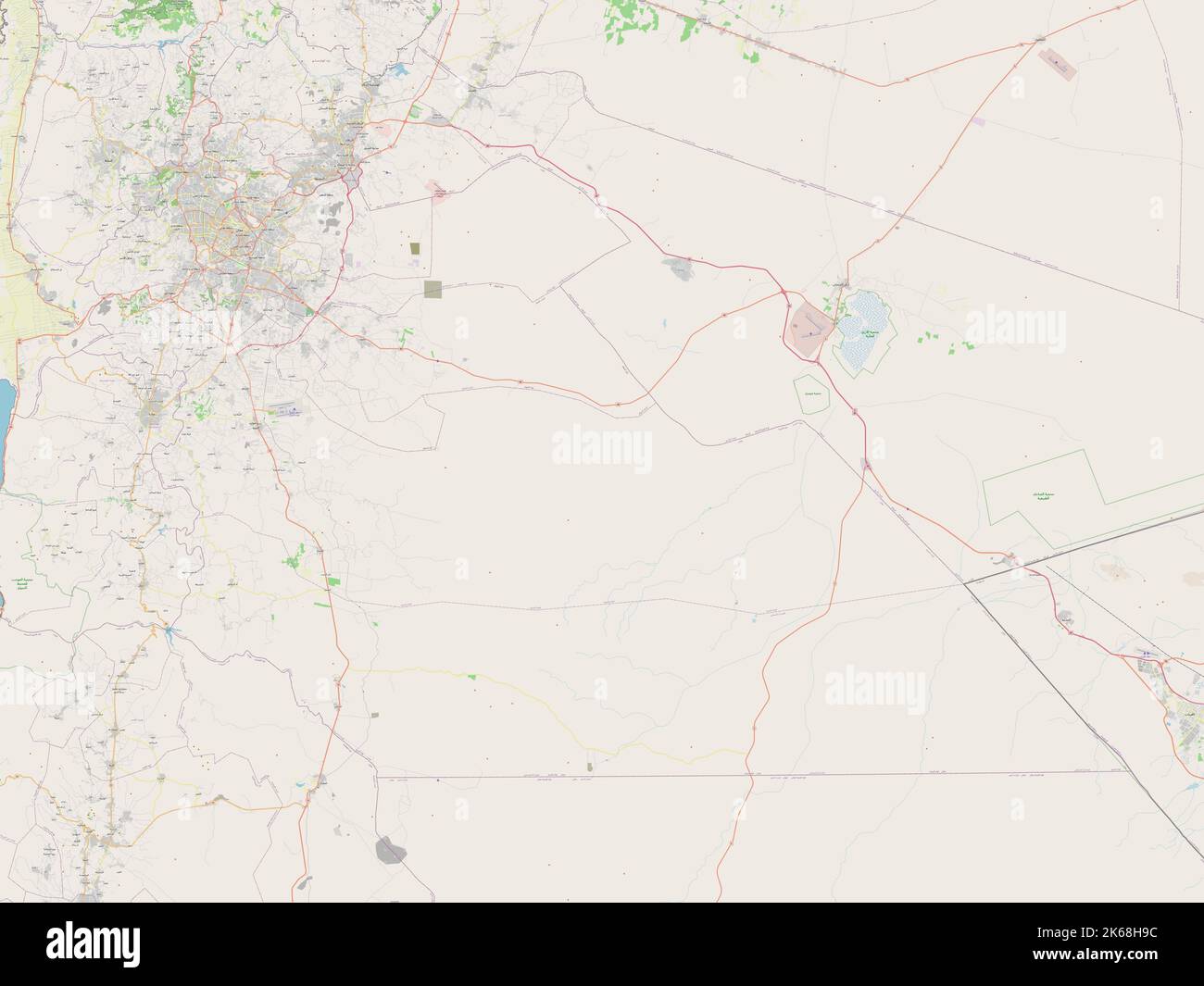 Amman, province of Jordan. Open Street Map Stock Photo - Alamy
