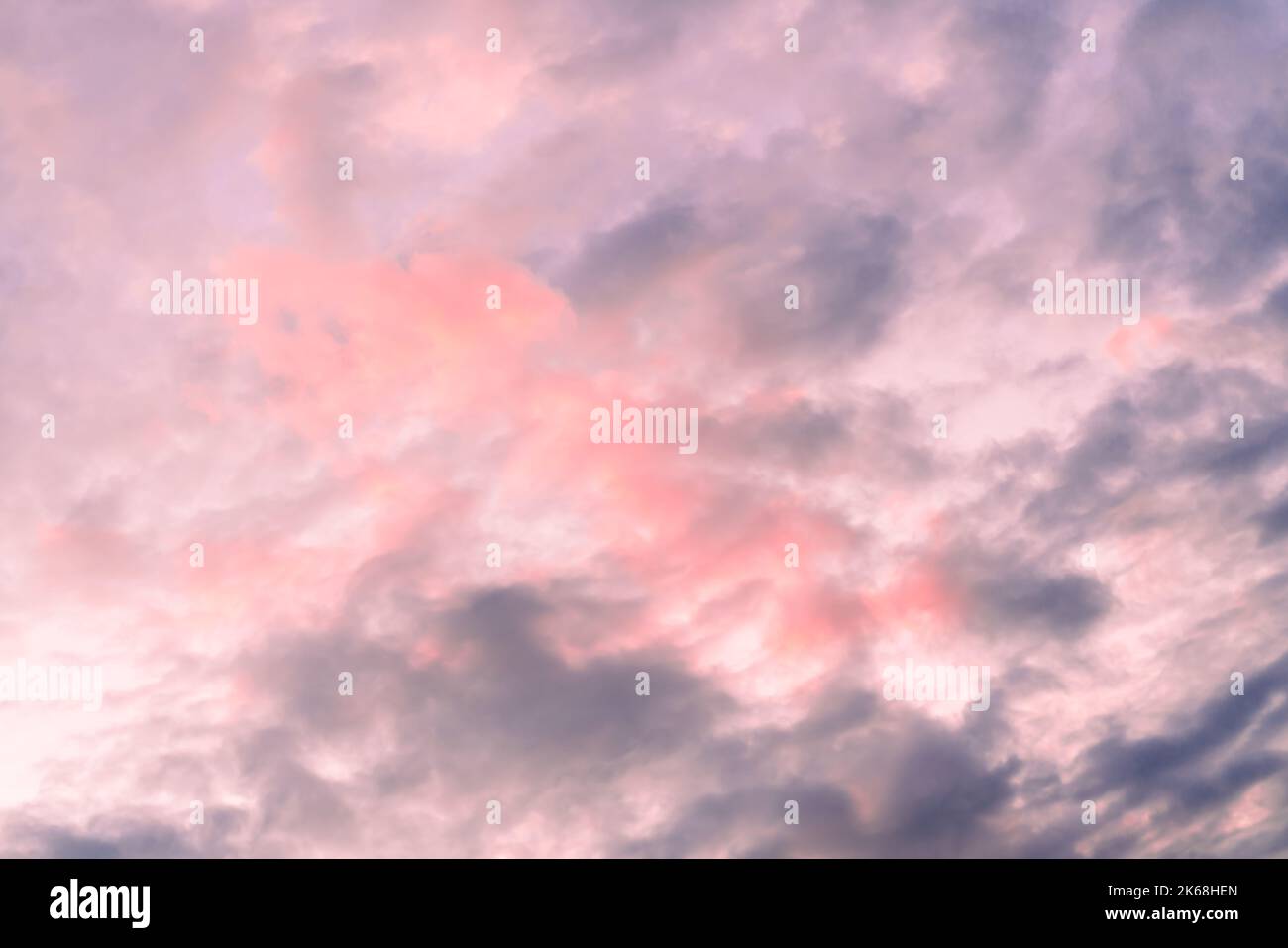 lilac blue sunset pink sky fluffy clouds on gold sunset summer tropical ...