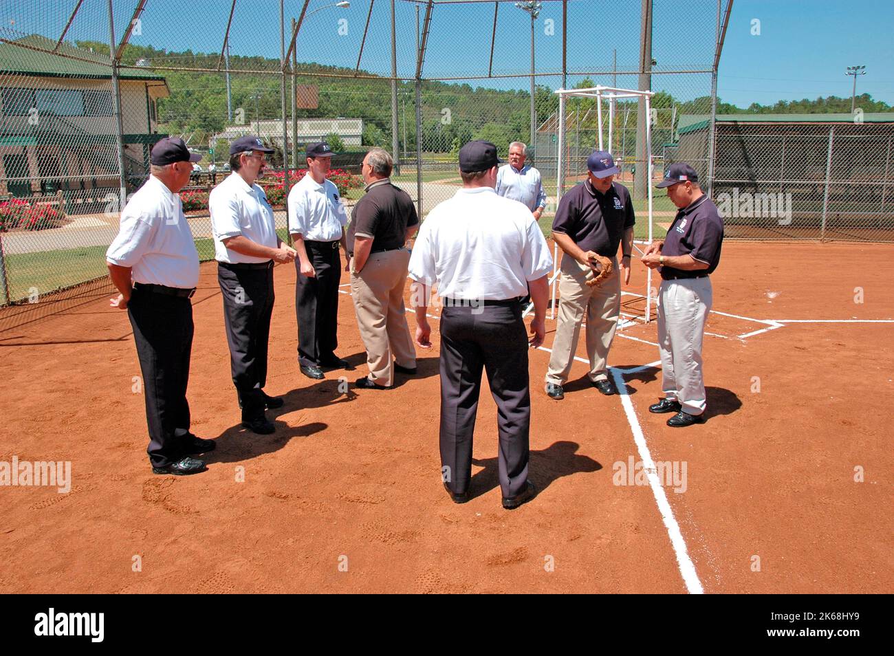 Training school for softball upires for ASA in the US Stock Photo - Alamy