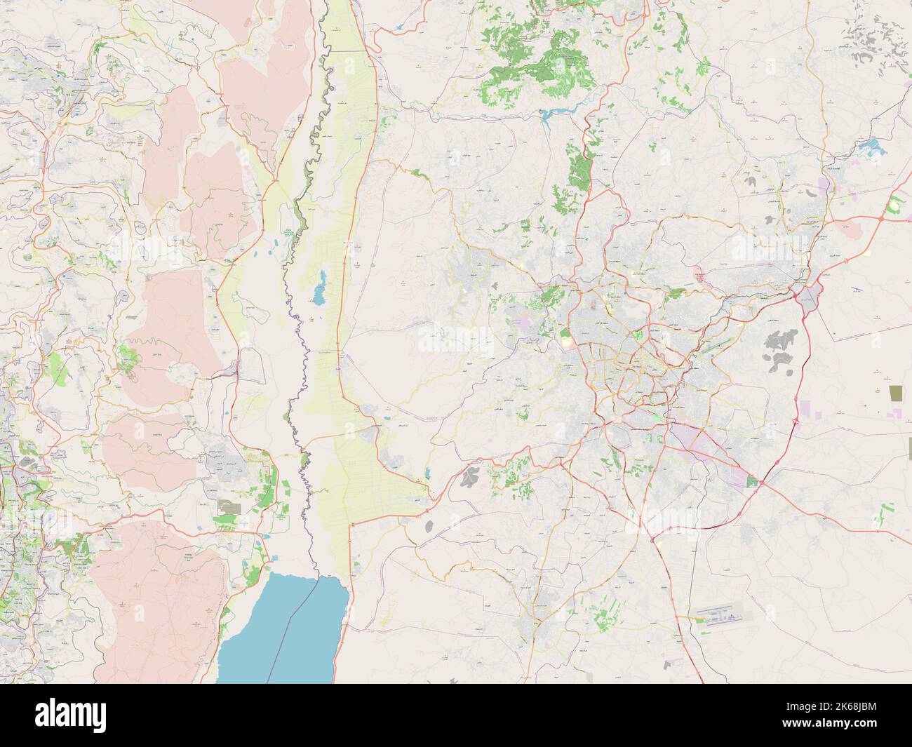 Balqa, province of Jordan. Open Street Map Stock Photo - Alamy