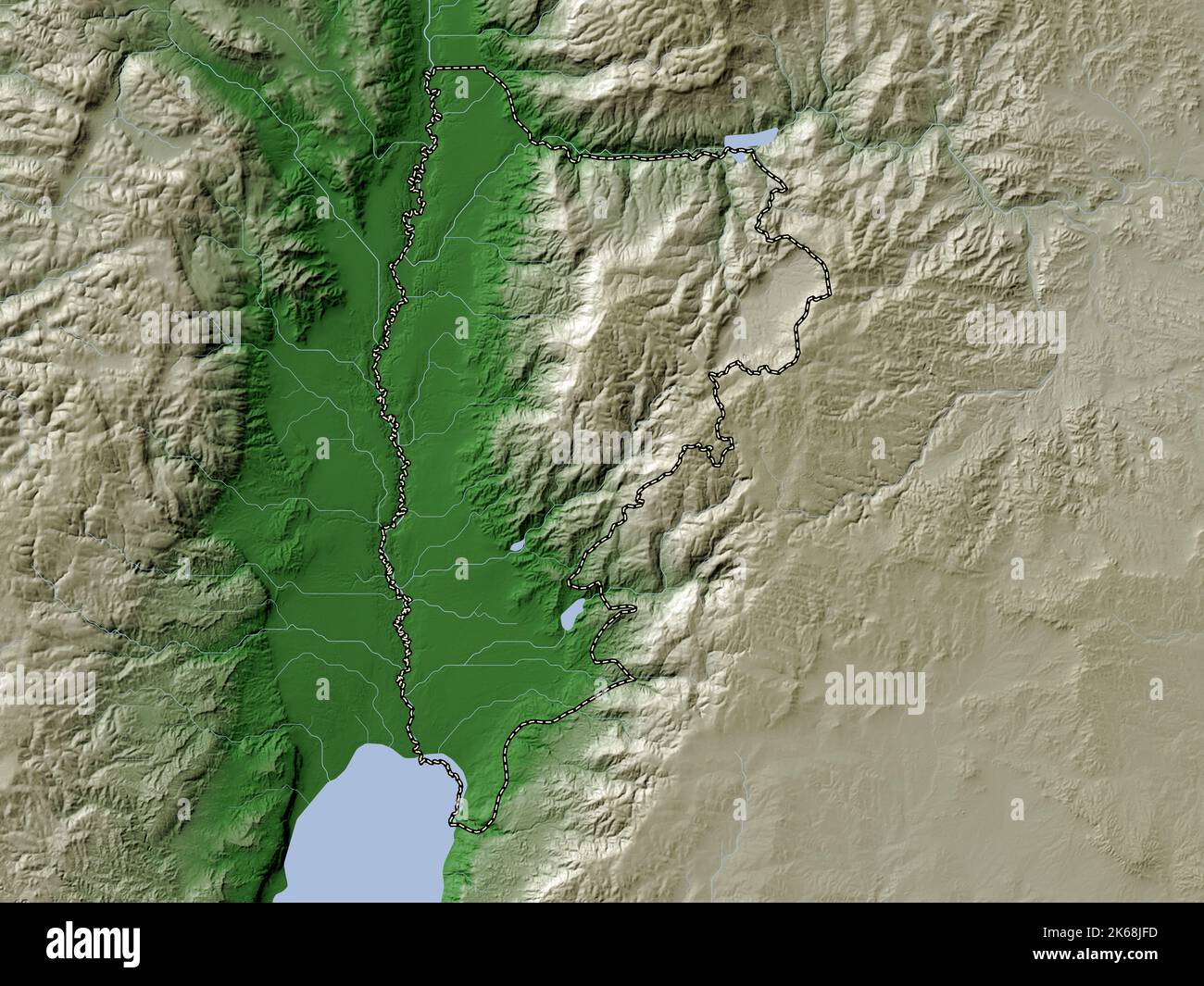 Balqa, province of Jordan. Elevation map colored in wiki style with ...