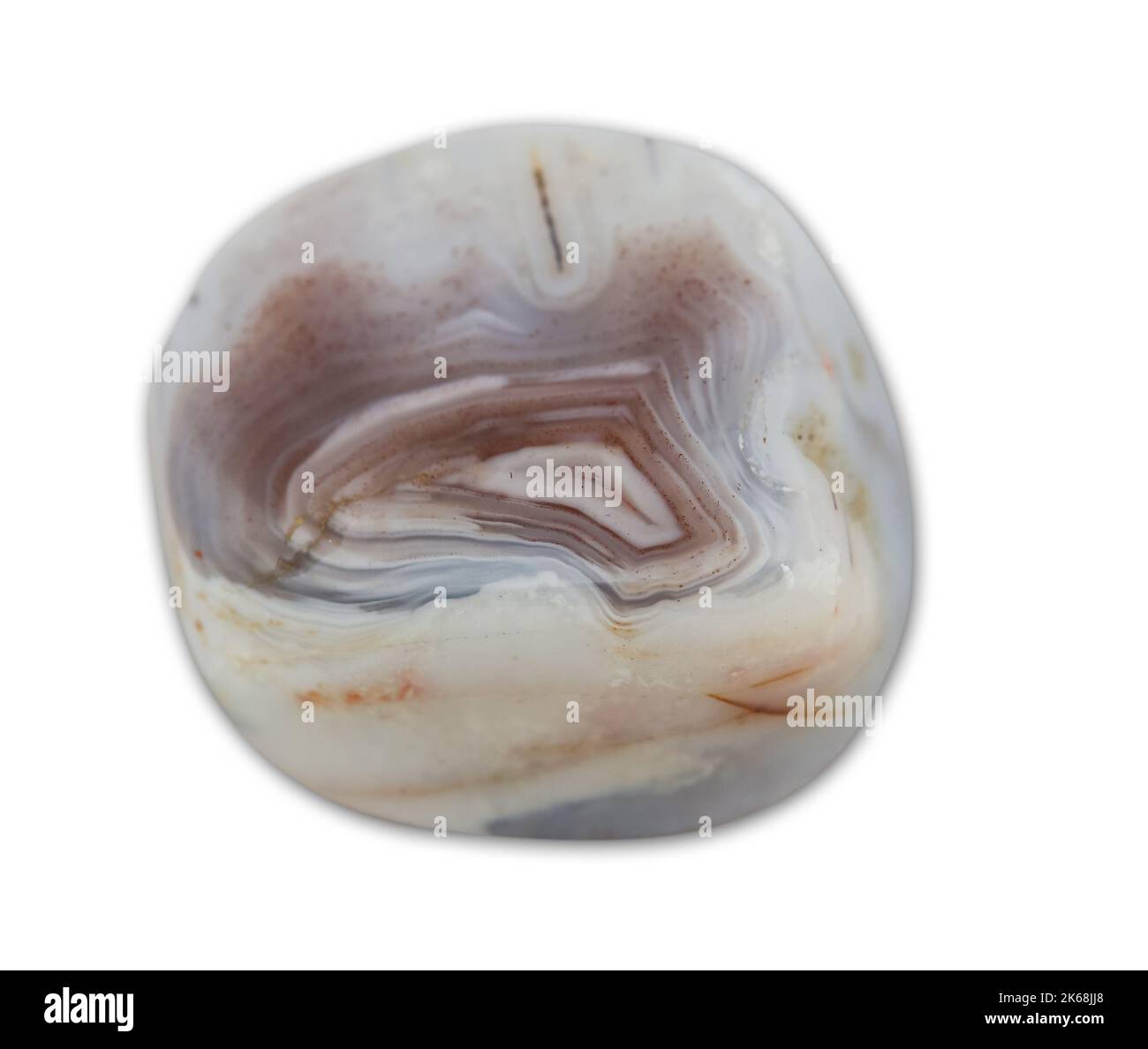 Agate mineral specimen isolated on the white background Stock Photo - Alamy