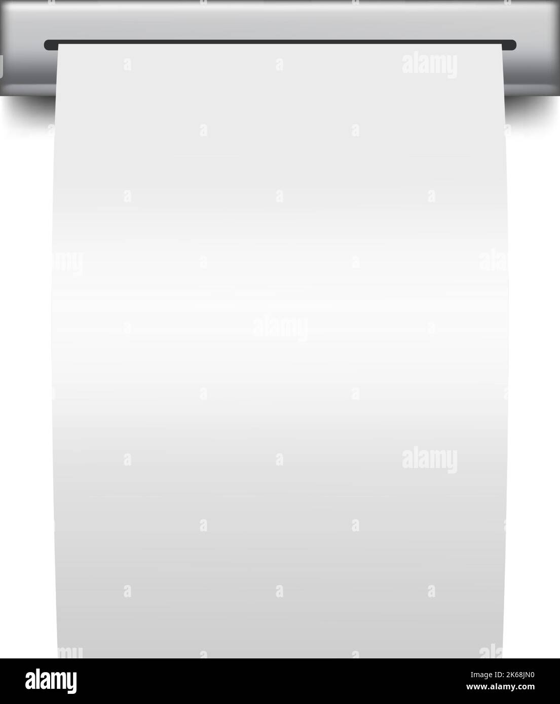 Blank paper receipt mockup. Realistic payment bill Stock Vector Image & Art - Alamy