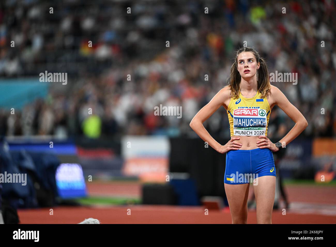 Yaroslava Mahuchikh participating in the High Jump of the European ...