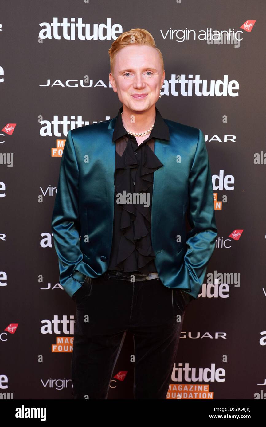 EDITORIAL USE ONLY Owain Wyn Evans attends the Virgin Atlantic Attitude ...