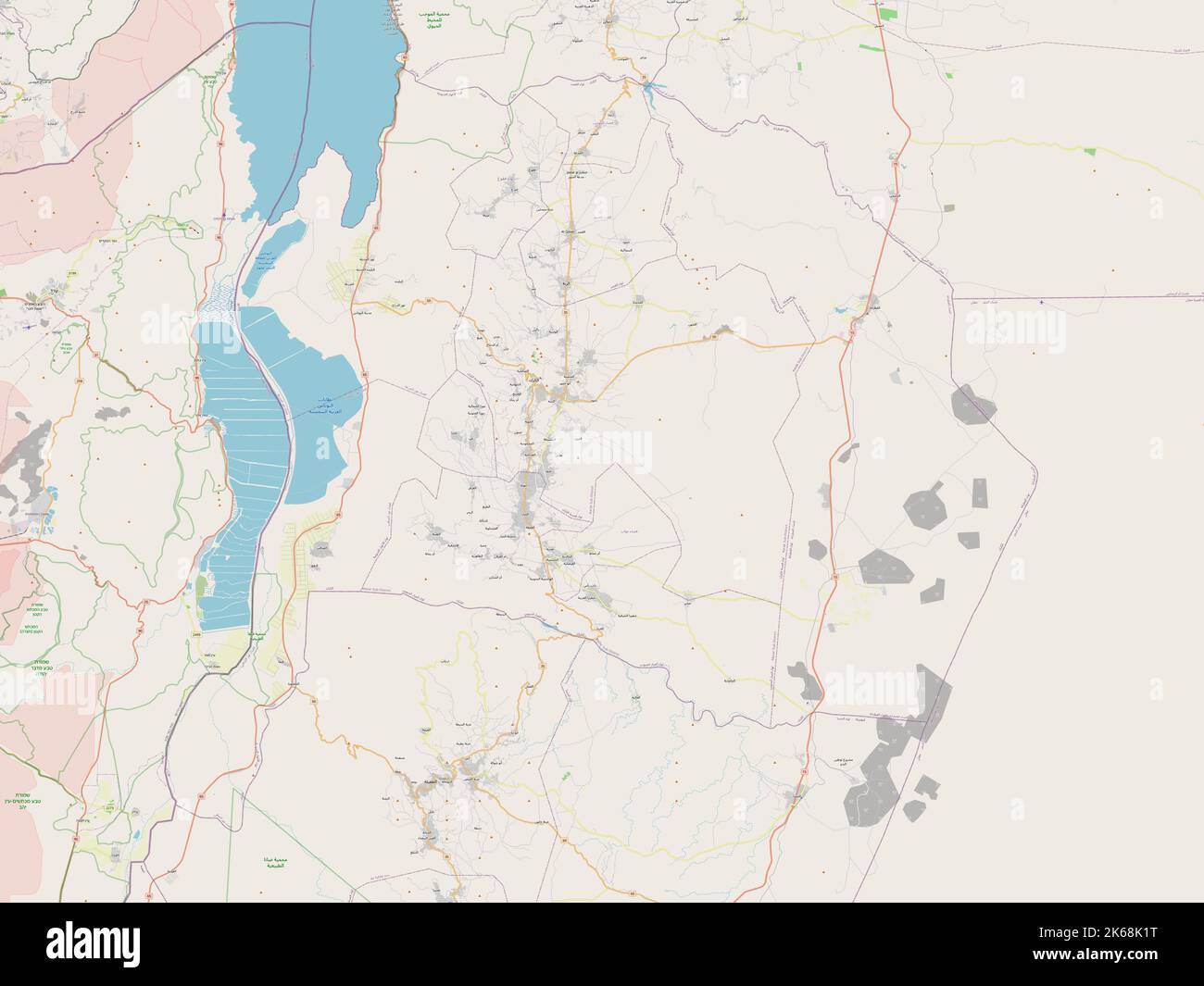 Karak, province of Jordan. Open Street Map Stock Photo - Alamy Karak, province of Jordan. Open Street Map Stock Photo - Alamy