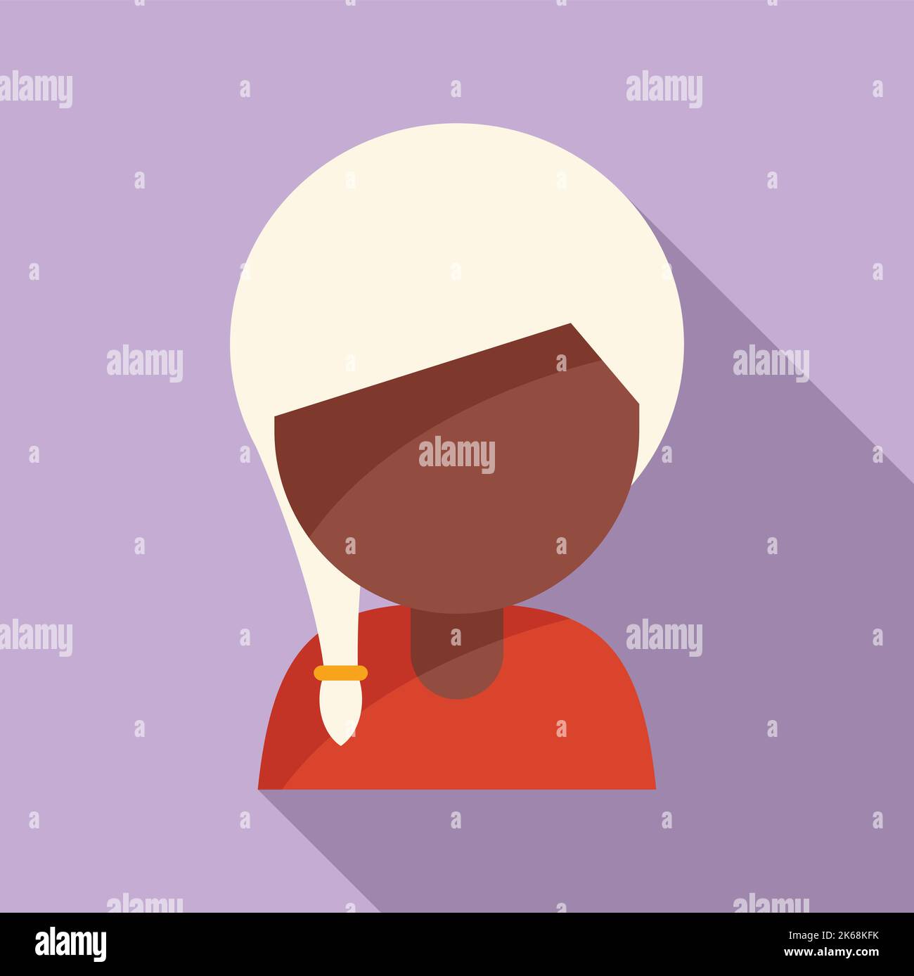 African person icon flat vector. Work happy. Africa adult Stock Vector ...