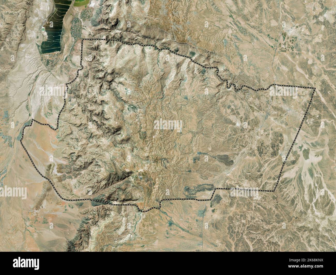 Tafilah, province of Jordan. High resolution satellite map Stock Photo ...