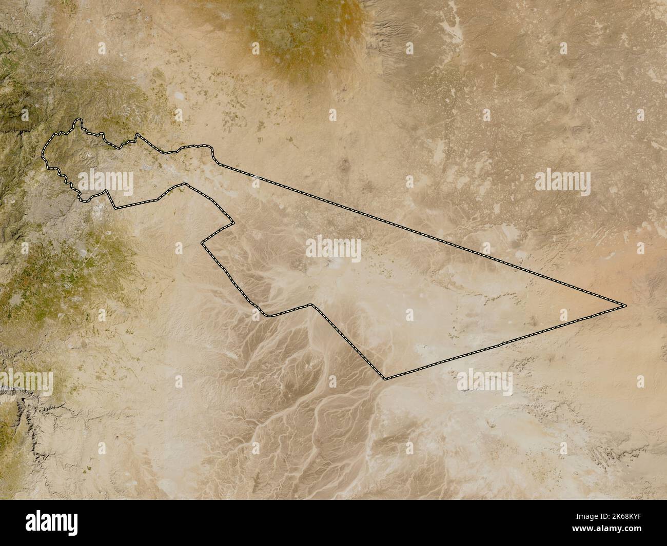 Zarqa, province of Jordan. Low resolution satellite map Stock Photo - Alamy
