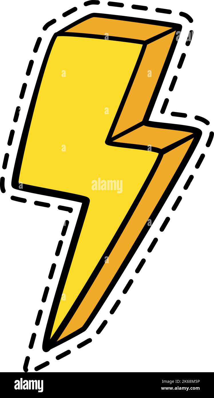 Lightning bolt patch hi-res stock photography and images - Alamy