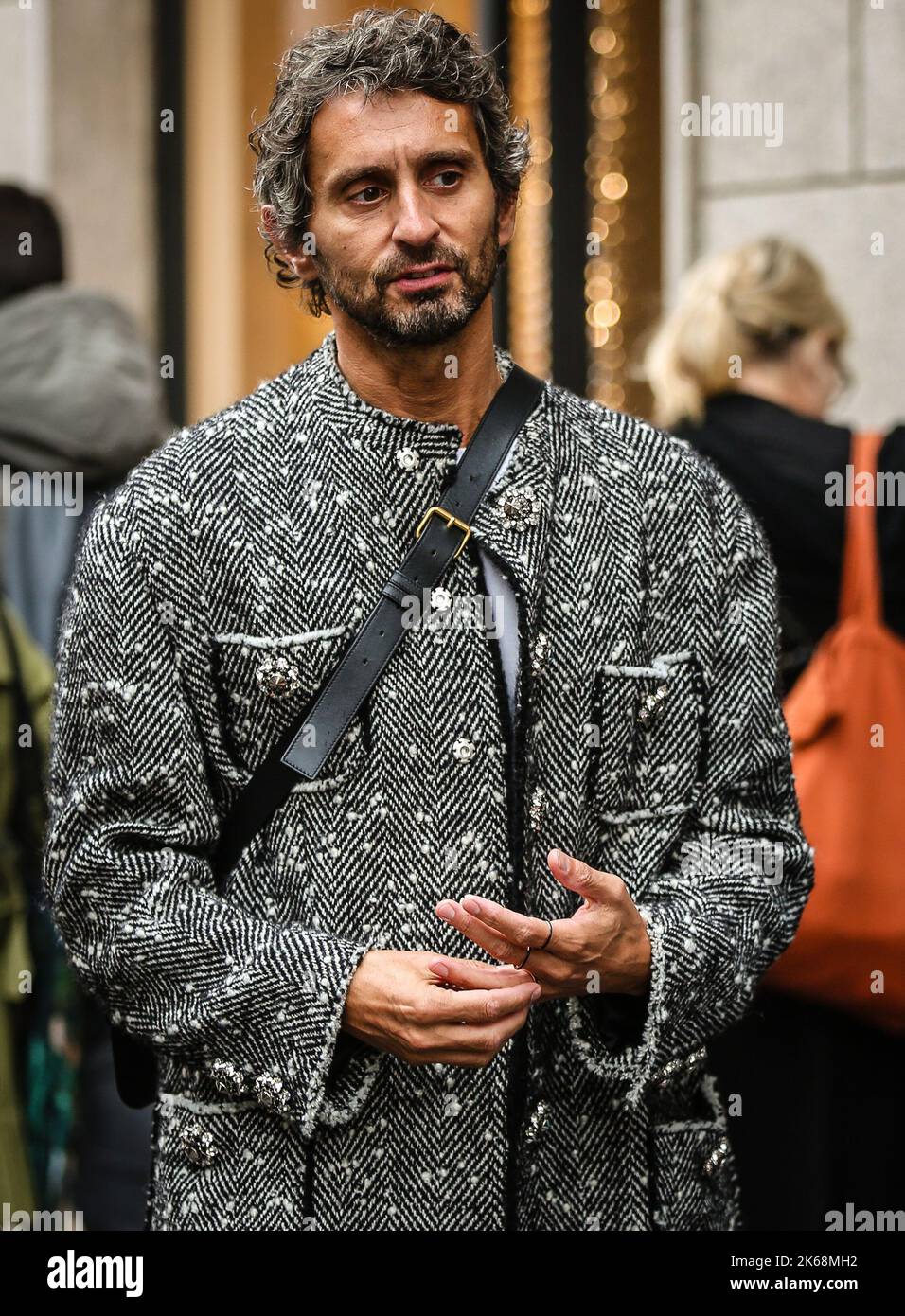 MILAN, Italy- September 24 2022: Simone Marchetti on the street in ...