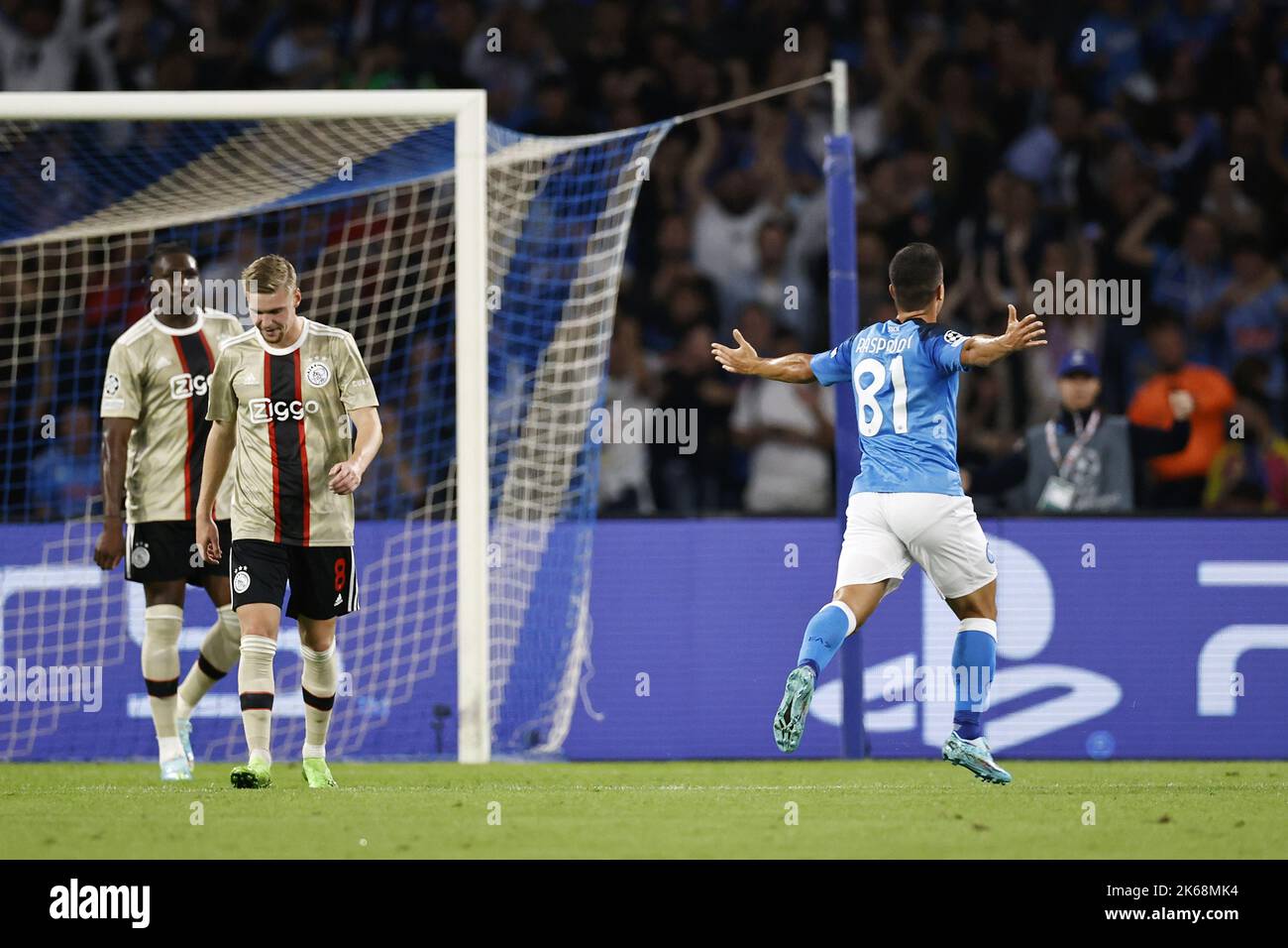 Naples, Italy. 12th Oct, 2022. NAPLES - (LR) Calvin Bassey of Ajax ...