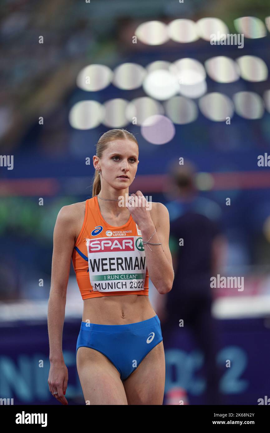 Britt Veerman participating in the High Jump of the European Athletics ...