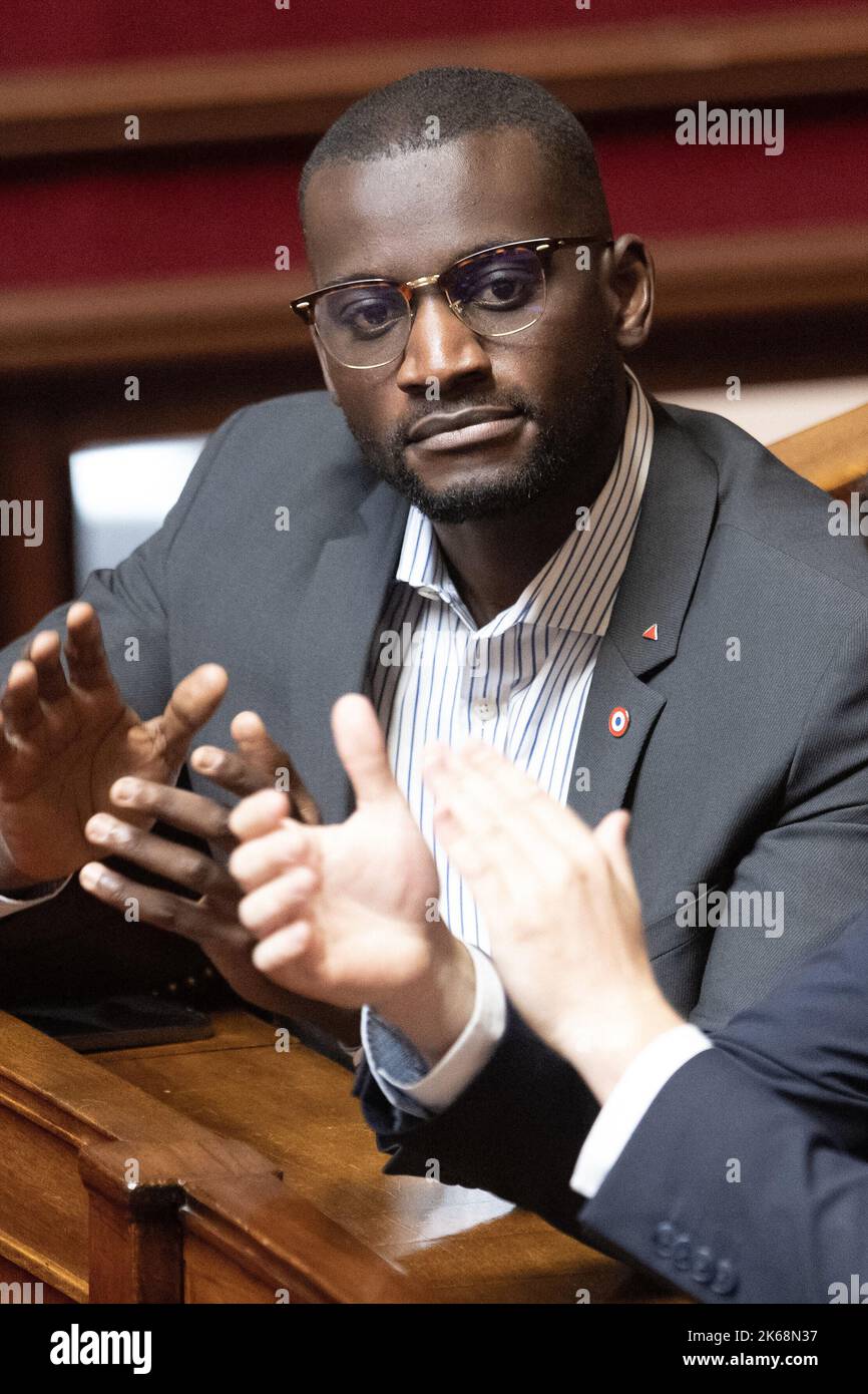 Deputy, Carlos Martens Bilongo attends a session of Questions to the ...