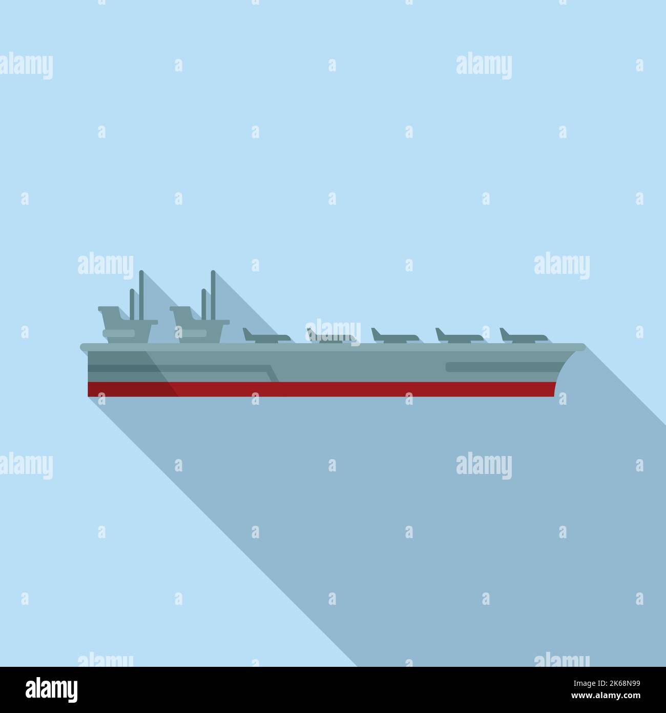 Military aircraft carrier icon flat vector. Navy ship. Top war Stock Vector Image & Art - Alamy