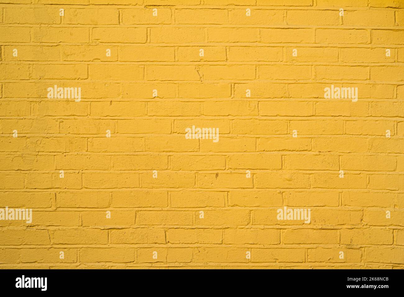Bright Buttercup Yellow Brick Wall With Good Rough Texture Stock Photo ...