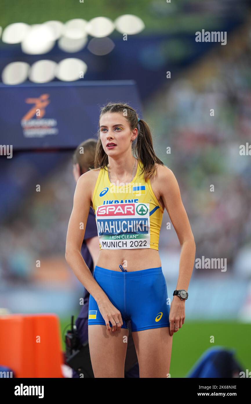 Yaroslava Mahuchikh participating in the High Jump of the European ...