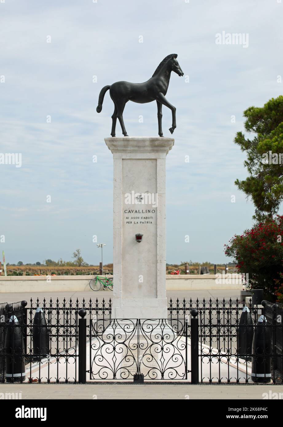 Cavallino,VE, Italy - July 14, 2022: Statue of a Little Horse in the ...