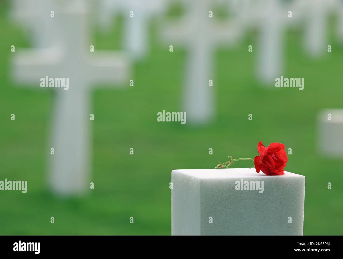 Colleville-sur-Mer, FRA, France - August 21, 2022: American Military ...