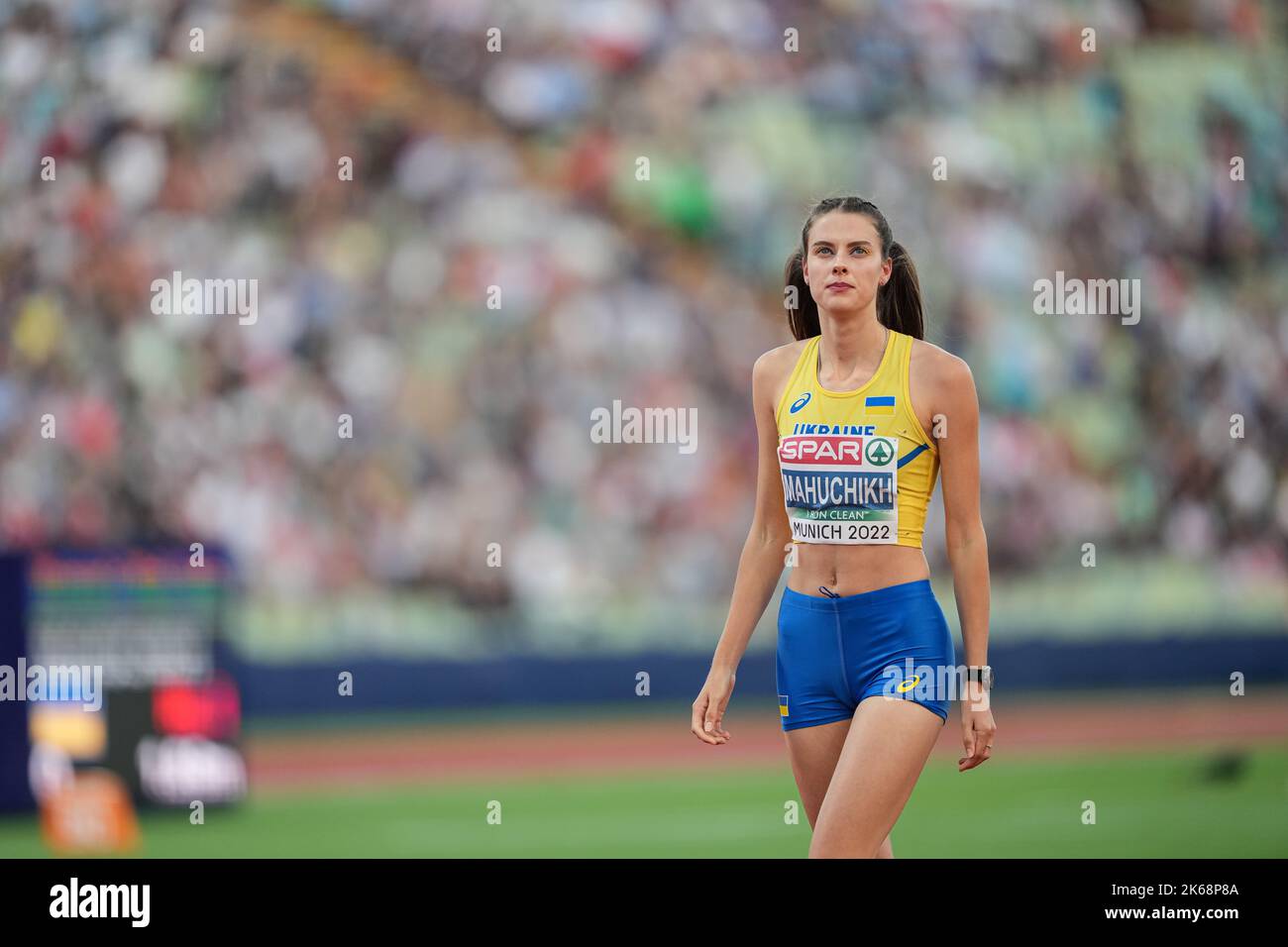 Yaroslava Mahuchikh participating in the High Jump of the European ...
