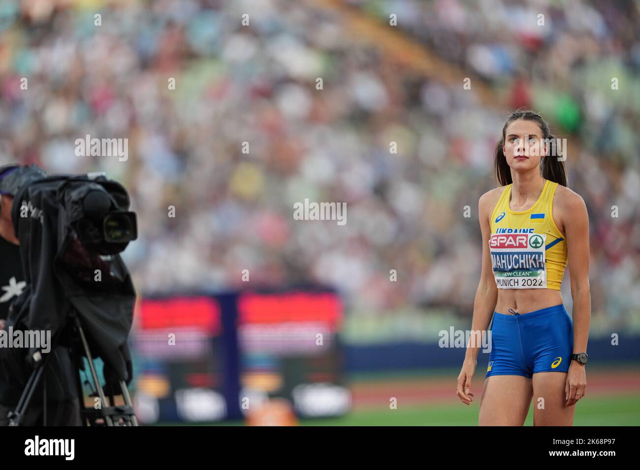 Yaroslava Mahuchikh participating in the High Jump of the European ...