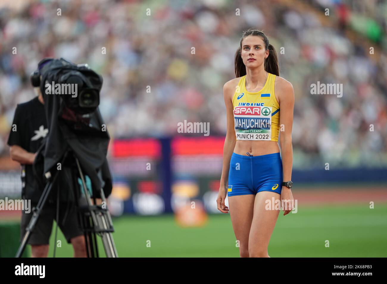 Yaroslava Mahuchikh participating in the High Jump of the European ...