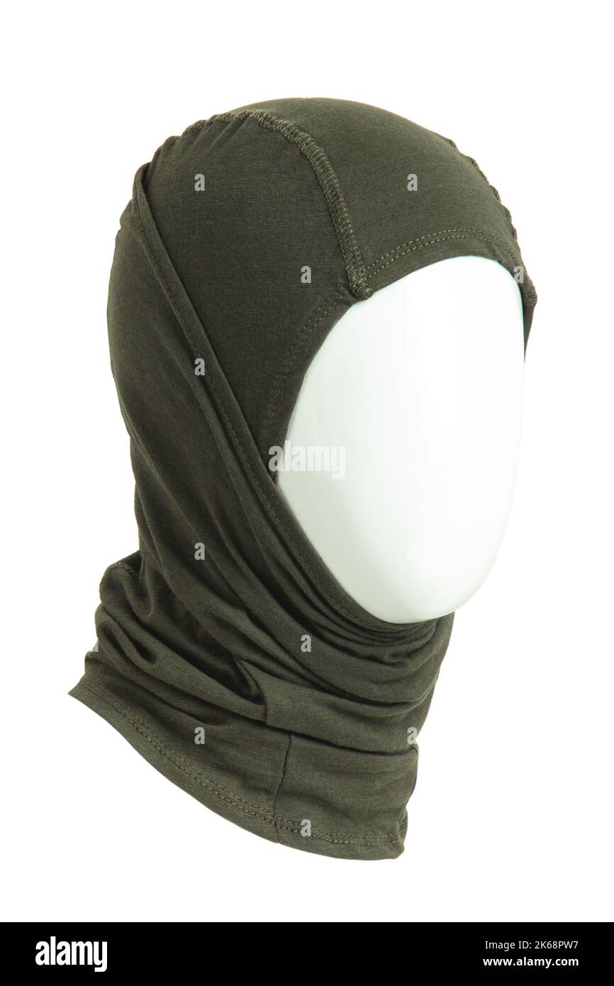New balaclava headwear. Element of military uniform. Headgear to ...