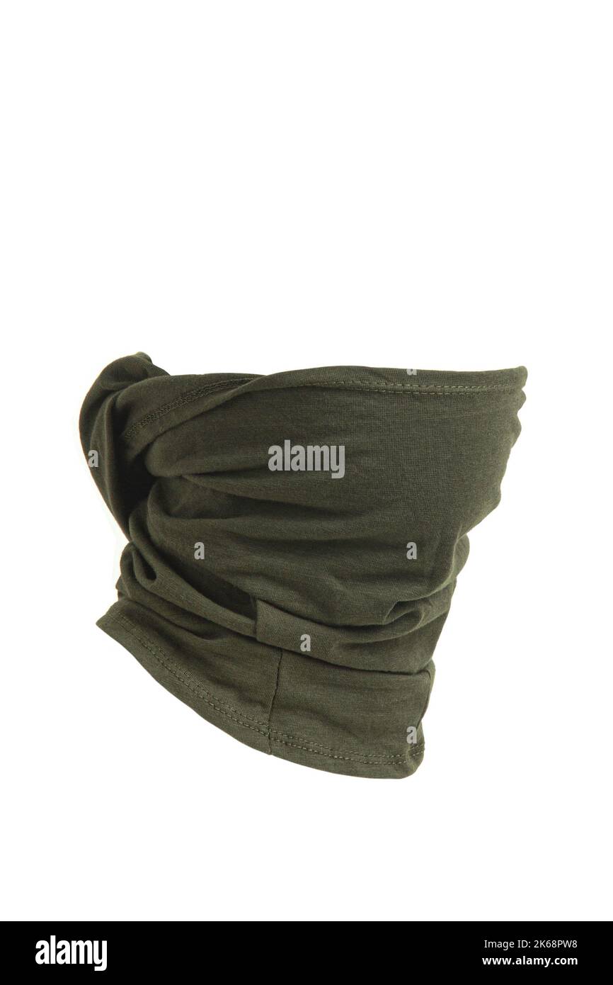 New balaclava headwear. Element of military uniform. Headgear to ...