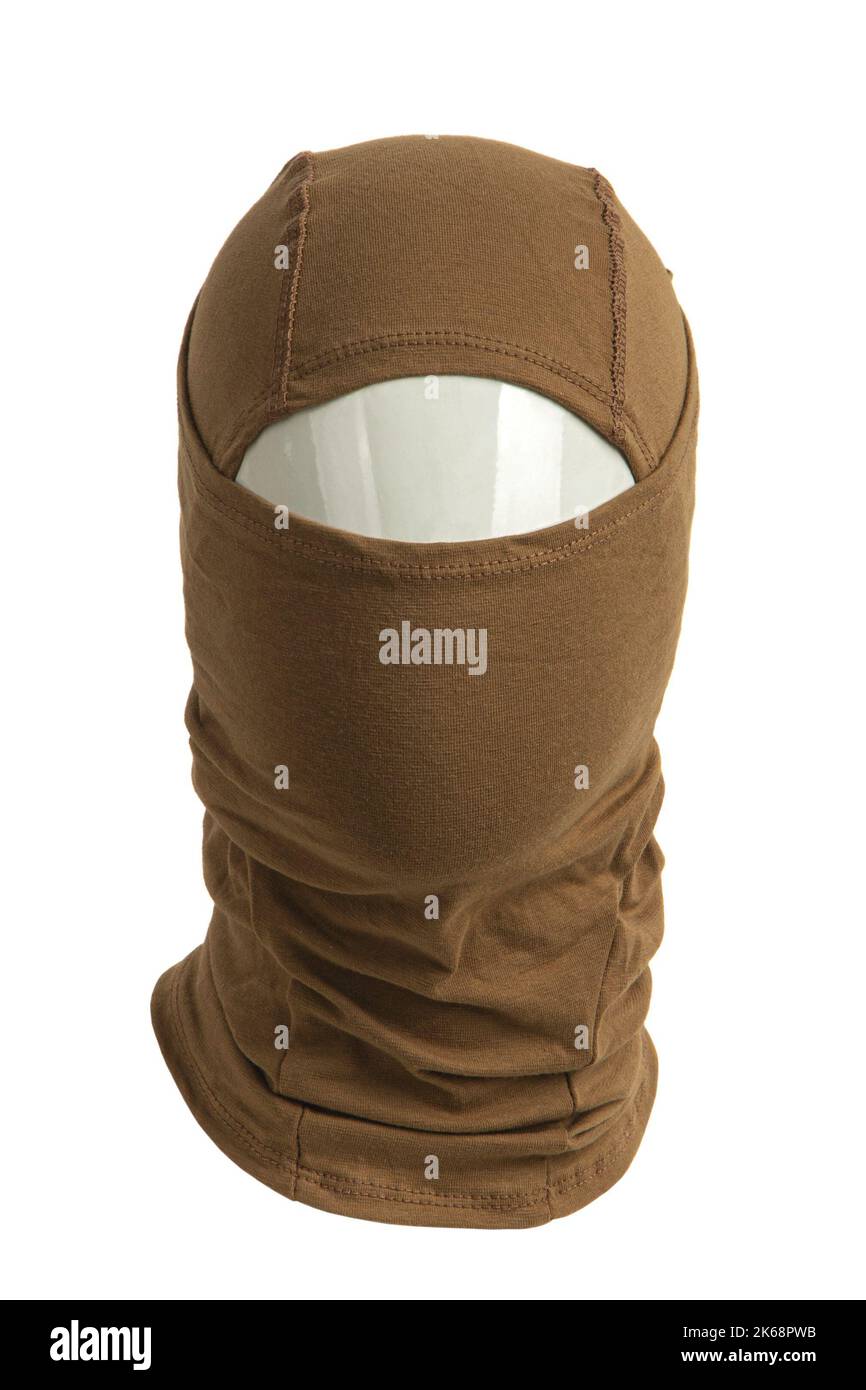 New balaclava headwear. Element of military uniform. Headgear to ...