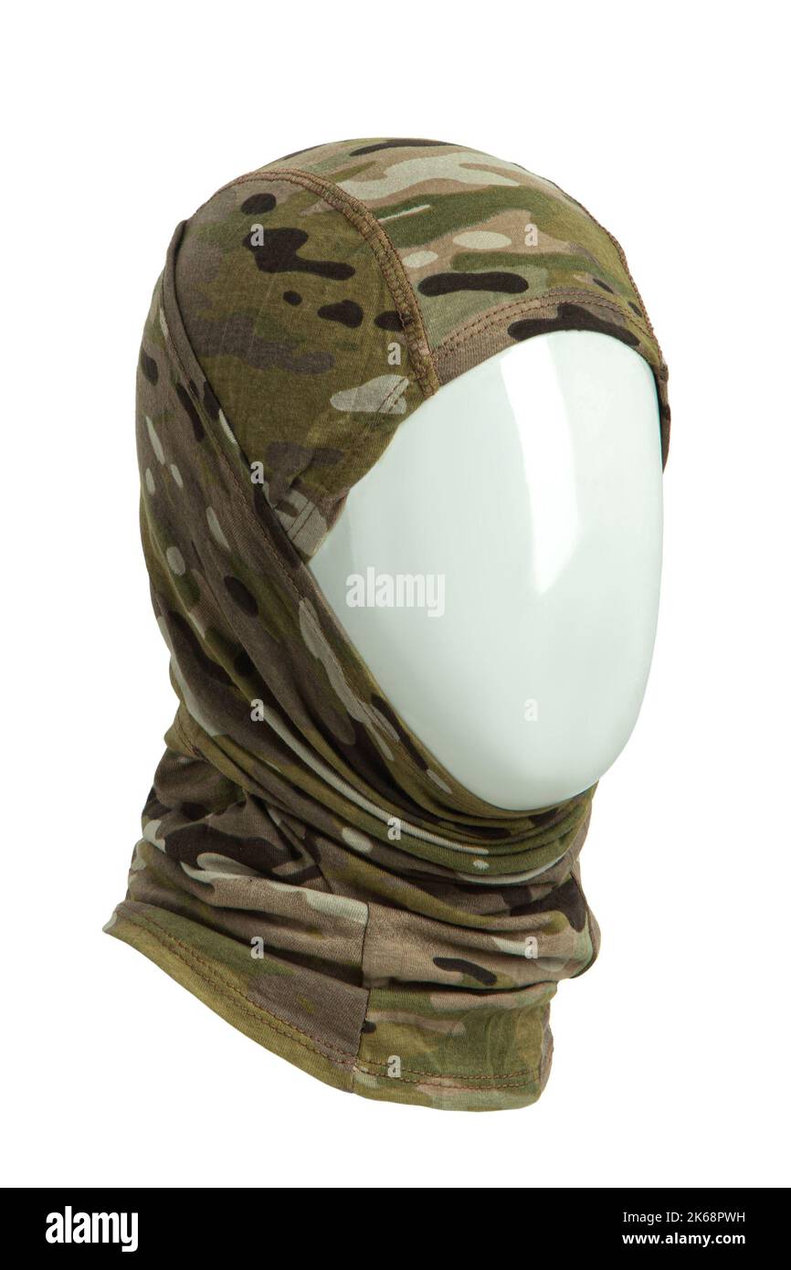 New balaclava headwear. Element of military uniform. Headgear to ...