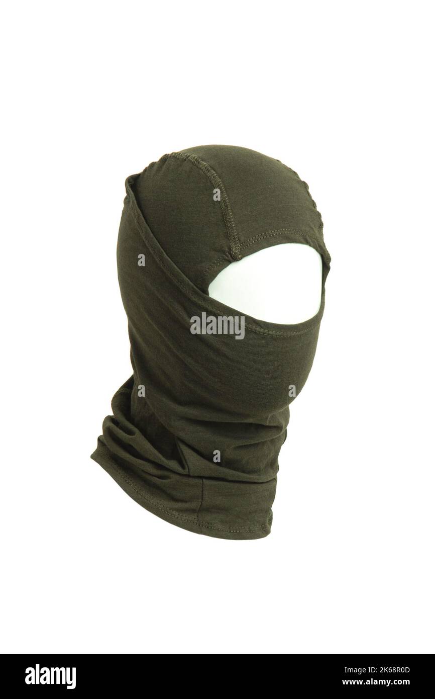 New balaclava headwear. Element of military uniform. Headgear to ...