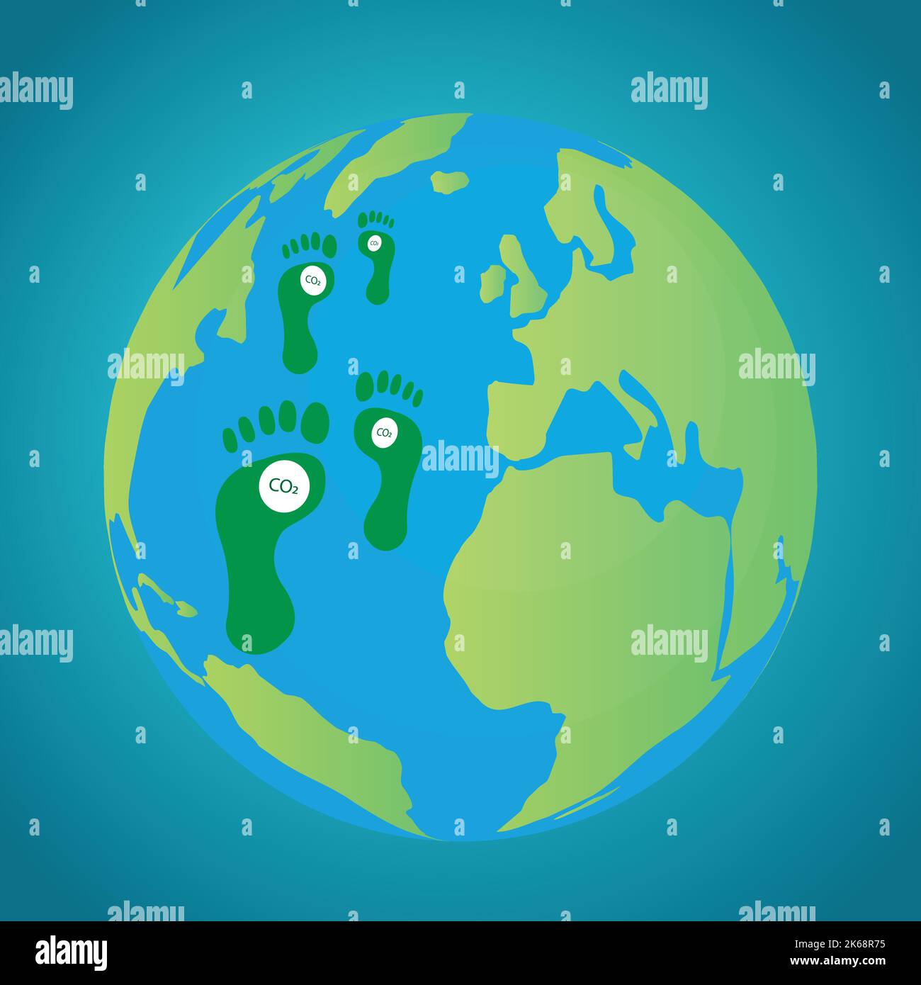 Map of globe walking Stock Vector Images - Alamy