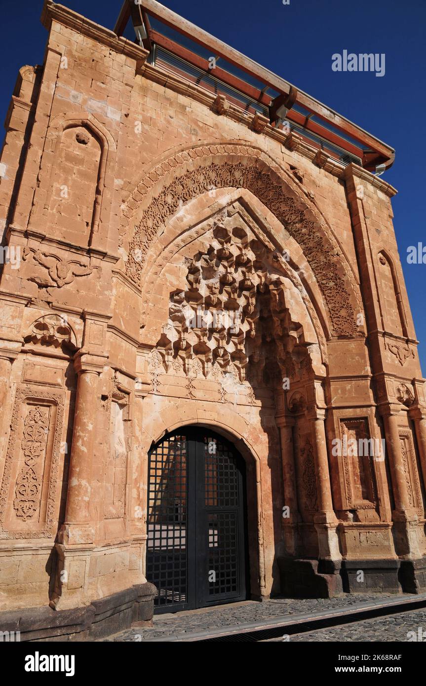Located in Dogubeyazit, Turkey, Ishak Pasha Palace was built in the ...
