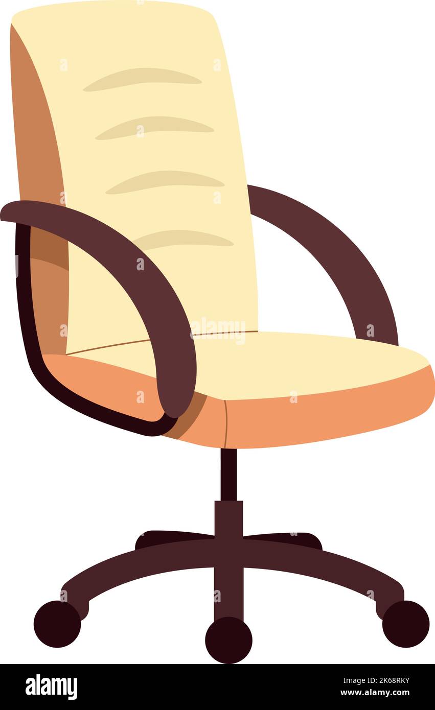 Office chair icon. Manager comfort seat symbol isolated on white ...